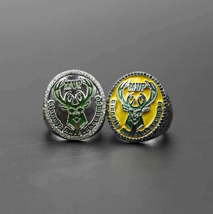 2PCS 2018 2021 Milwaukee Bucks Basketball Championship Rings without ...