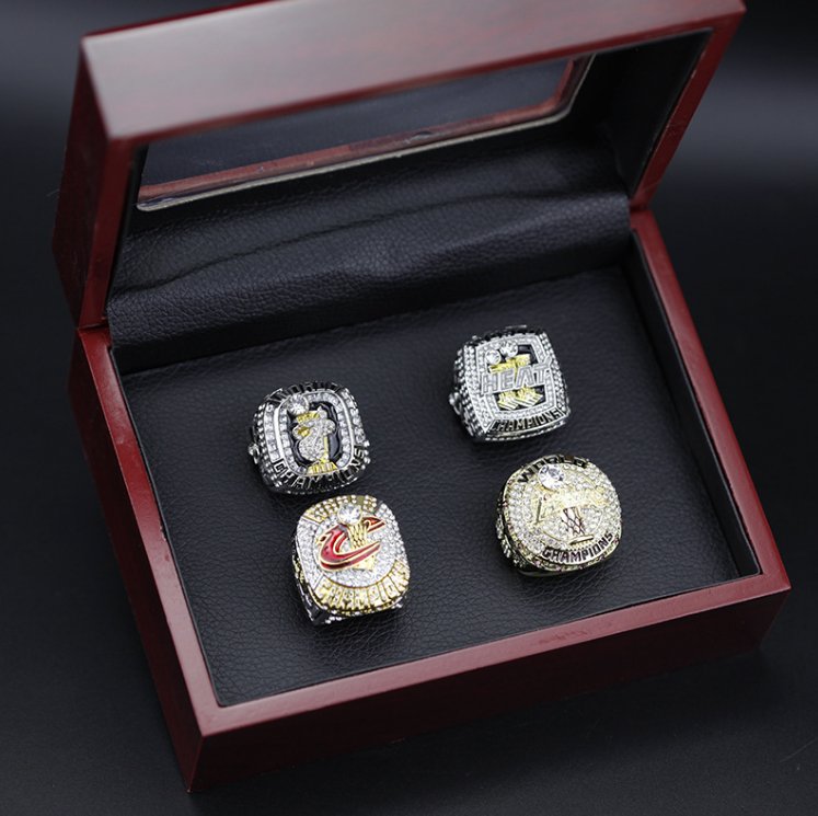 4PCS 2020 NBA Basketball championship rings James ring 11 size with ...