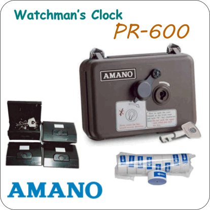 Amano PR600 Watchman's Clock