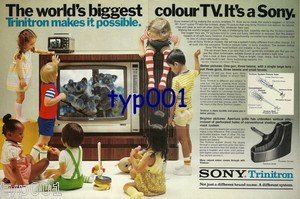 SONY - 1976 - THE WORLD'S BIGGEST COLOR TV IT'S A SONY PRINT AD