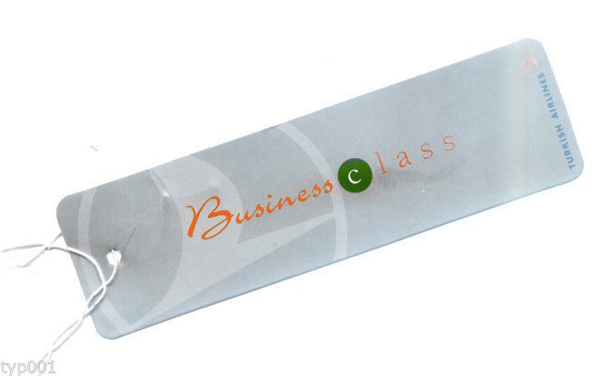 TURKISH AIRLINES -1980s BUSINESS CLASS BAGGAGE TAG