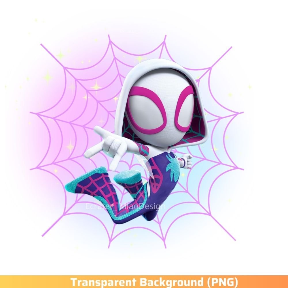 Spider Gwen PNG Images Spidey and his amazing Friends Clipart