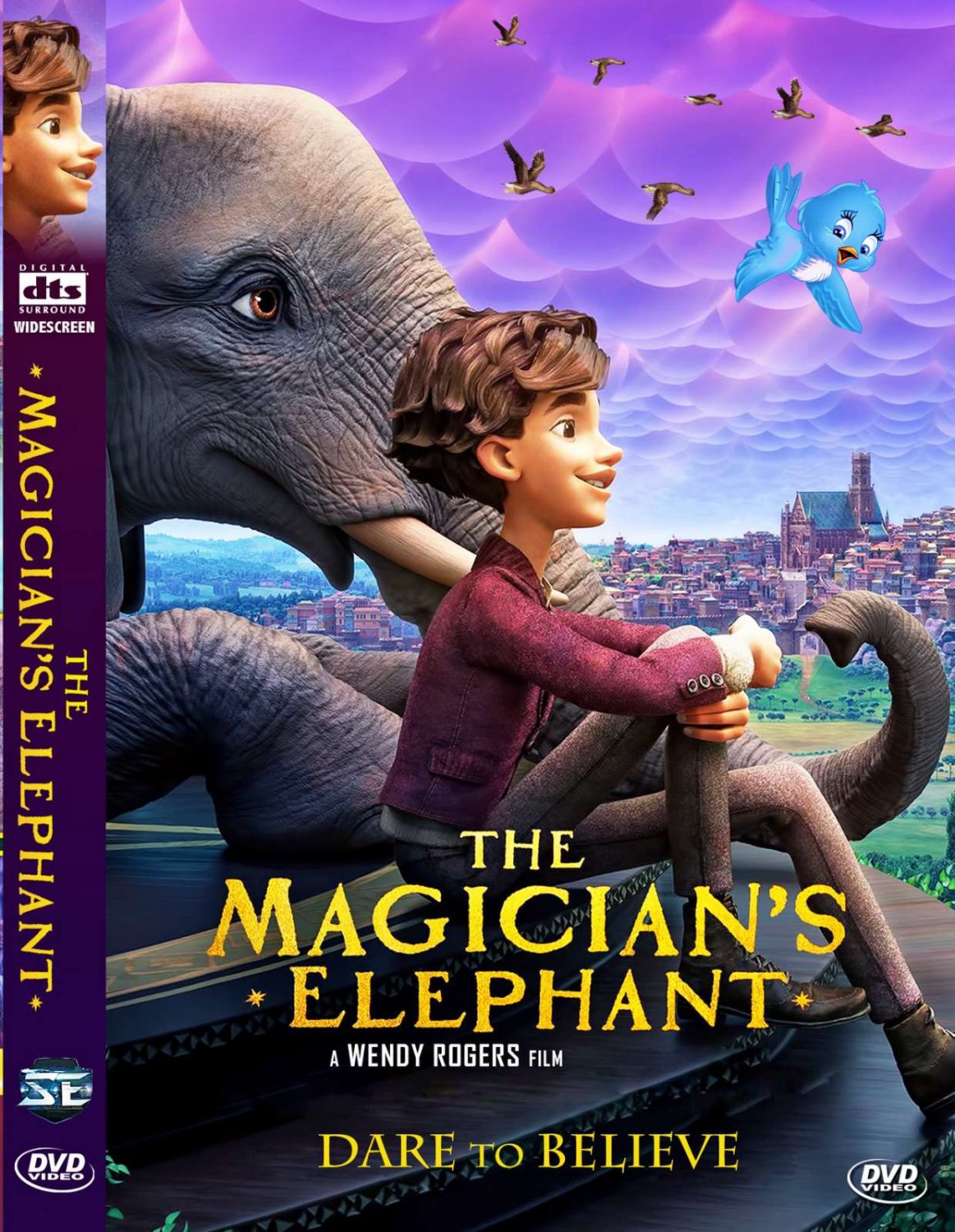 THE MAGICIAN'S ELEPHANT DVD animation movie free shiping 2023