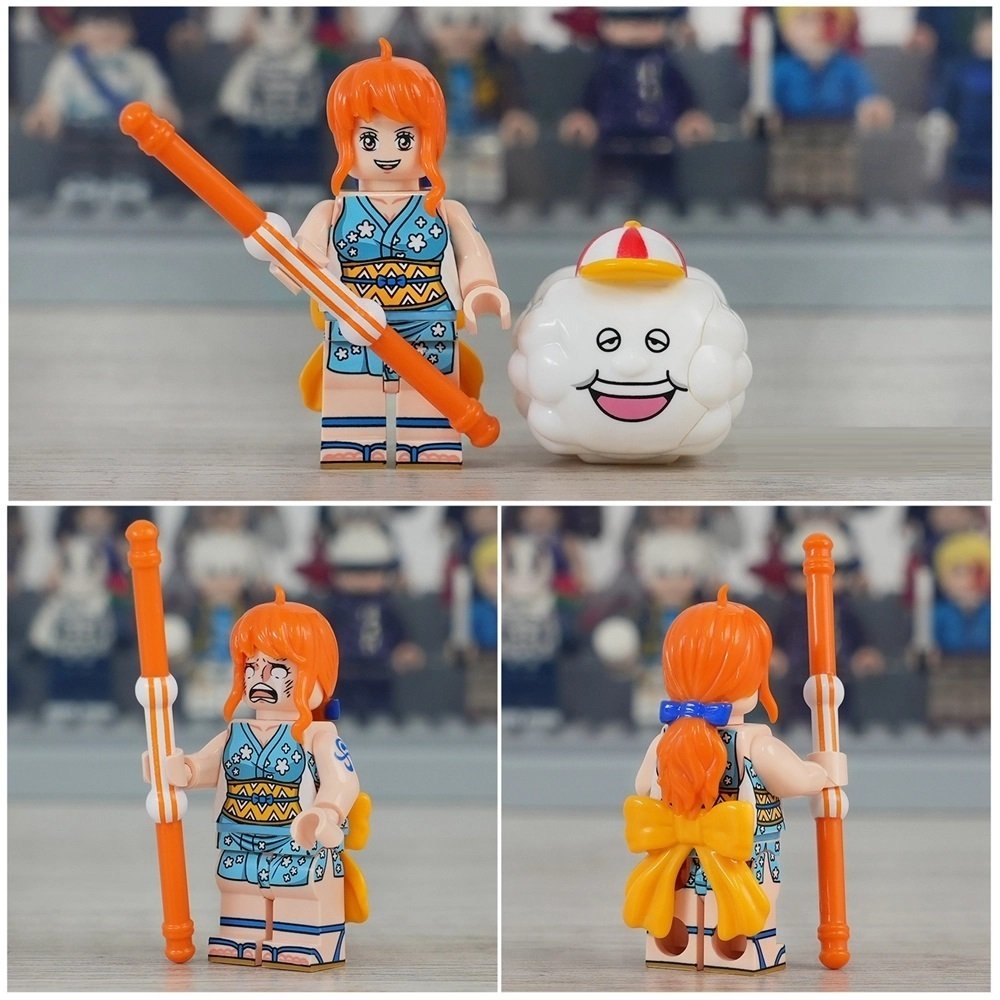 Nami with Zeus One Piece Wano Arc Minifigures Weapons and Accessories