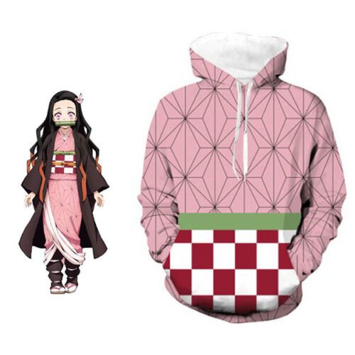 Nezuko Kimono Suit Kimetsu No Yaiba Unisex Hoodie