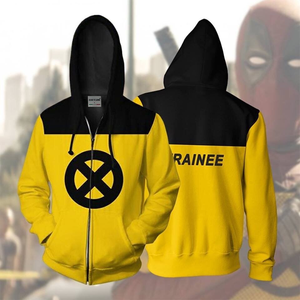 Deadpool X-men Trainee Anti-Hero Zipper Hoodie