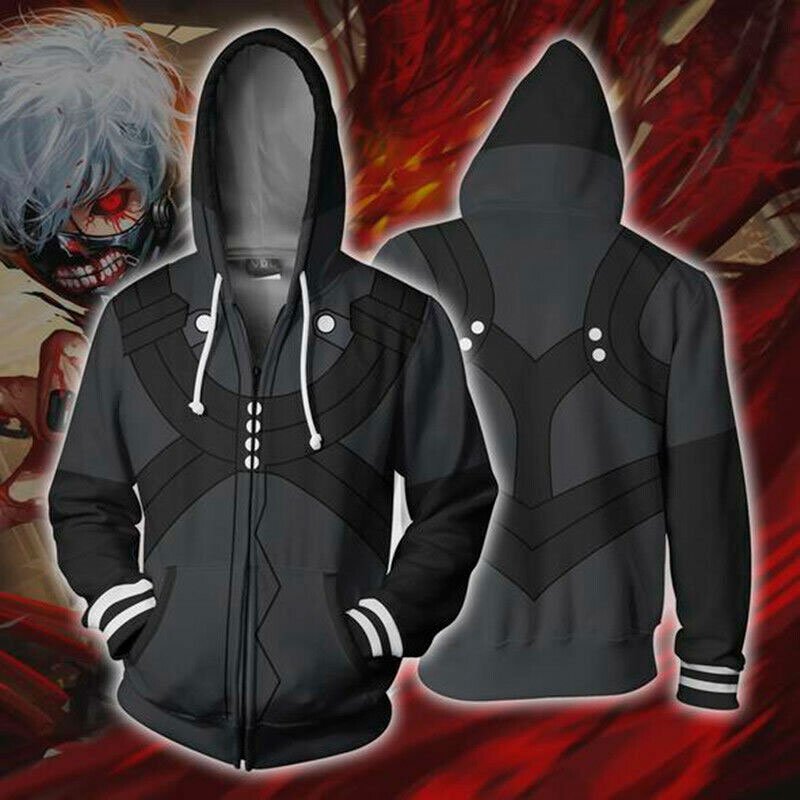 Tokyo Ghoul Kaneki Ken Suit Zipper Hoodie