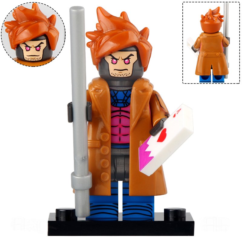 X-Men Comics Gambit Minifigures Accessories Building Toys