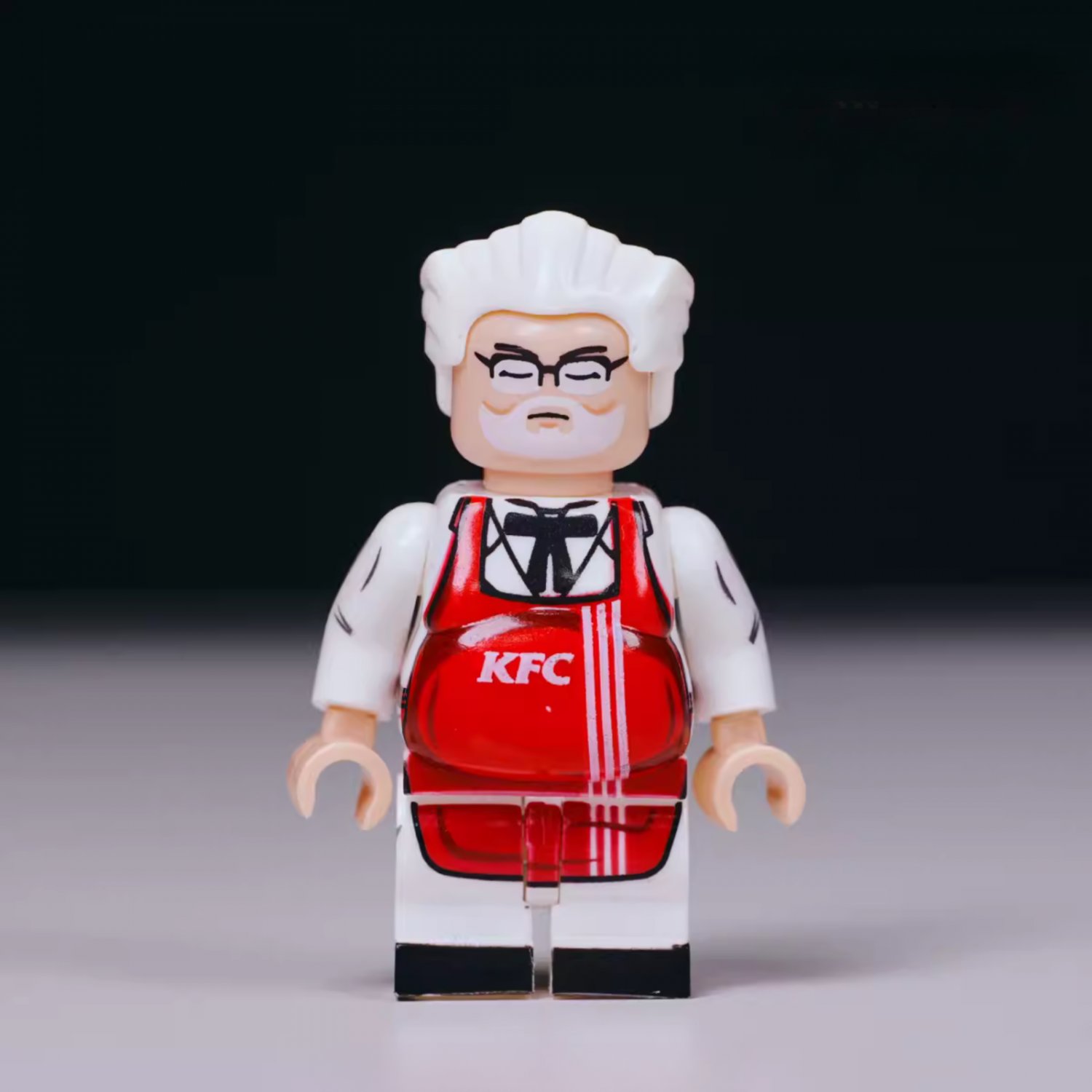Fat Colonel Sanders Minifigures Accessories Building Toys