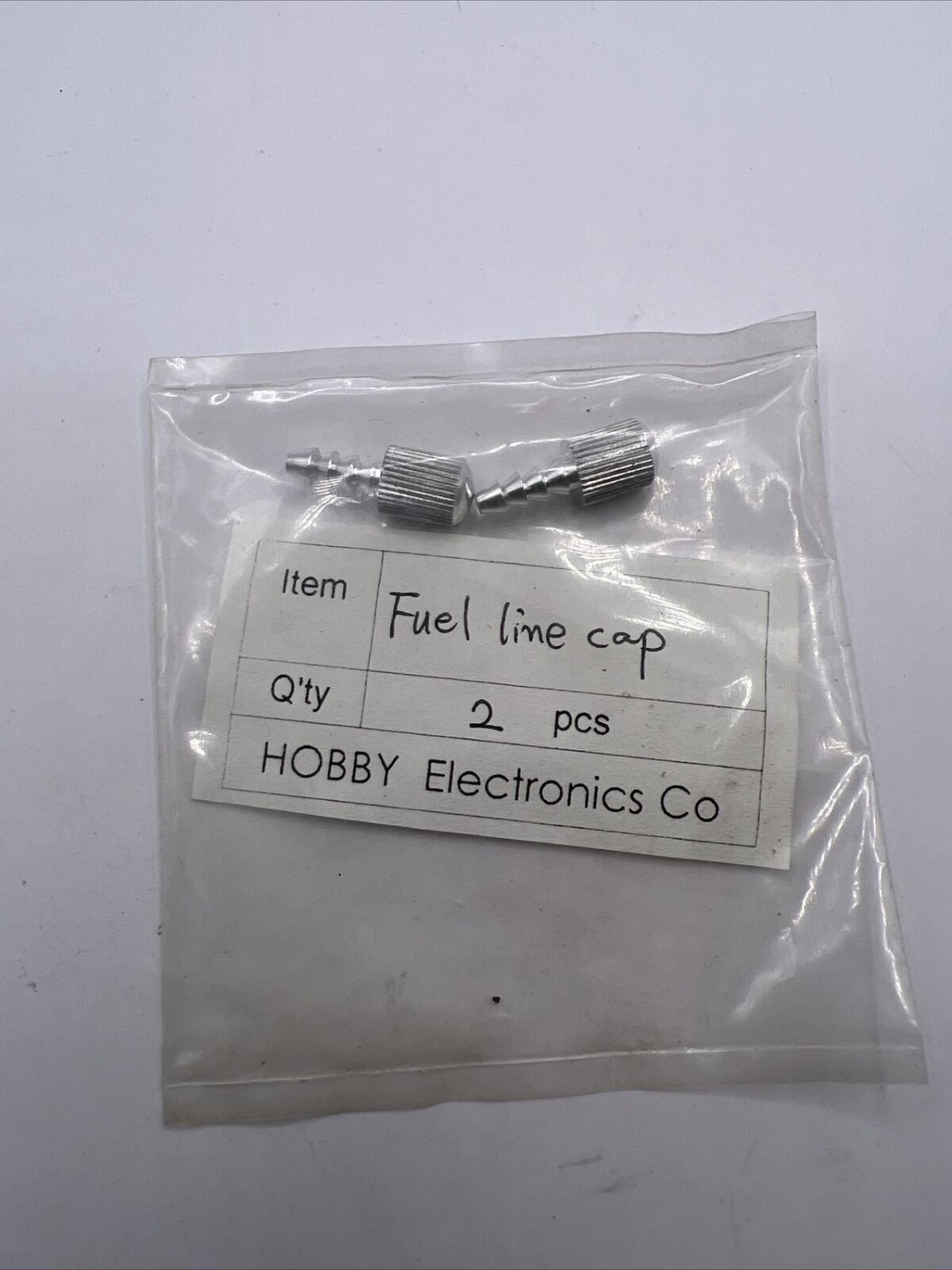 RC Fuel Line Caps (2) Hobby Electronics New In The Pack
