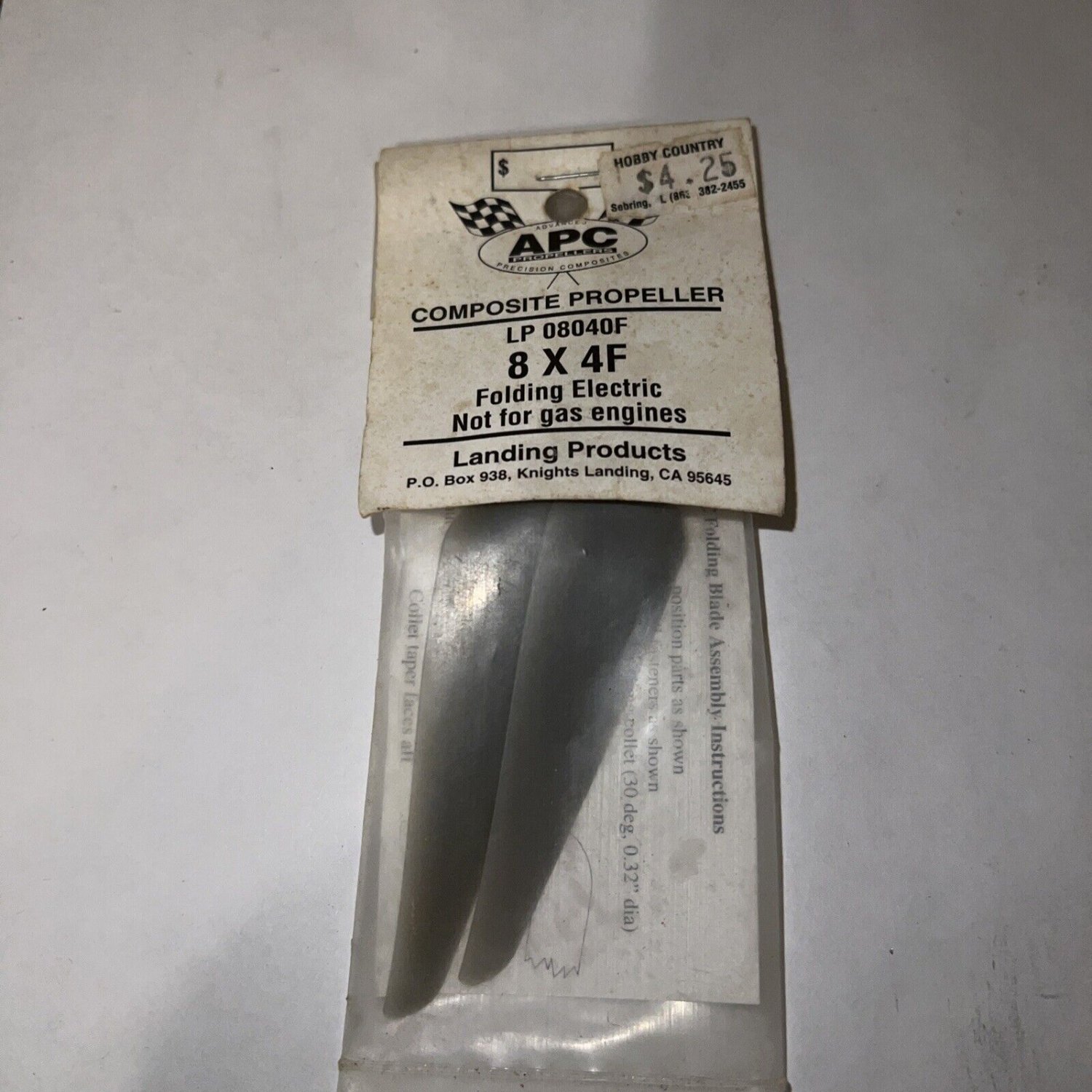 APC 8x4F Folding Propeller LP08040F