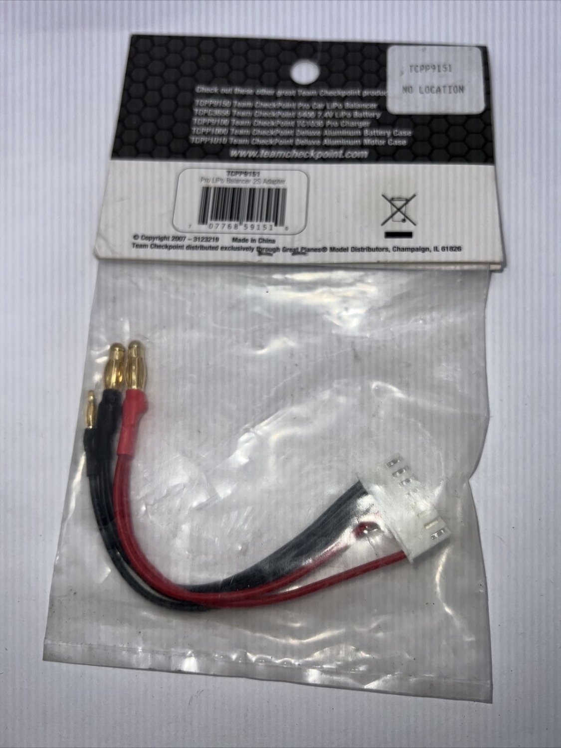 Team Checkpoint TCPP9151 Pro Car LiPo Balancer 2S Adapter