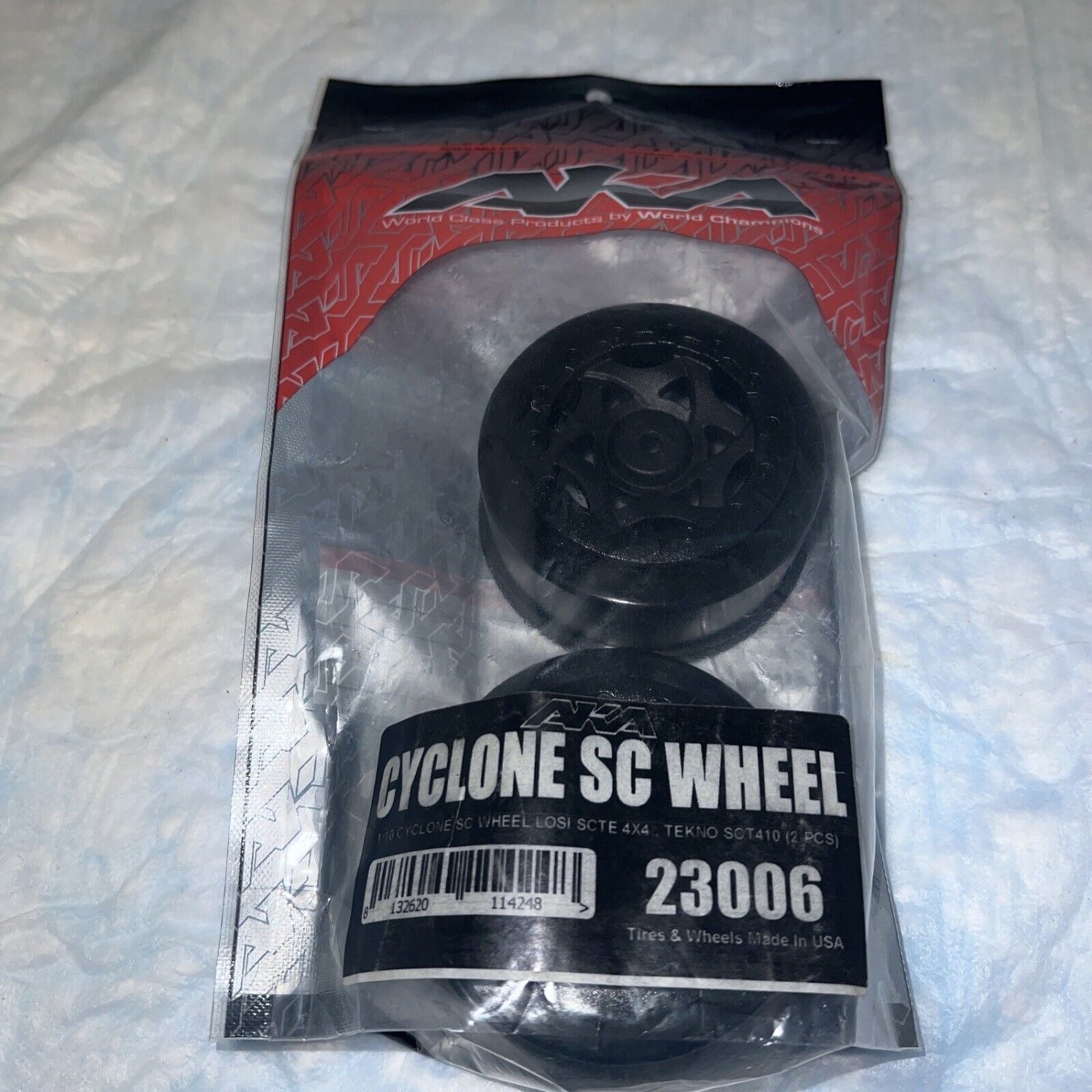 AkA racing 23006 1:10 CYCLONE SC WHEEL (BLACK) LOSI SCTE 4X4, TEKNO SCT410