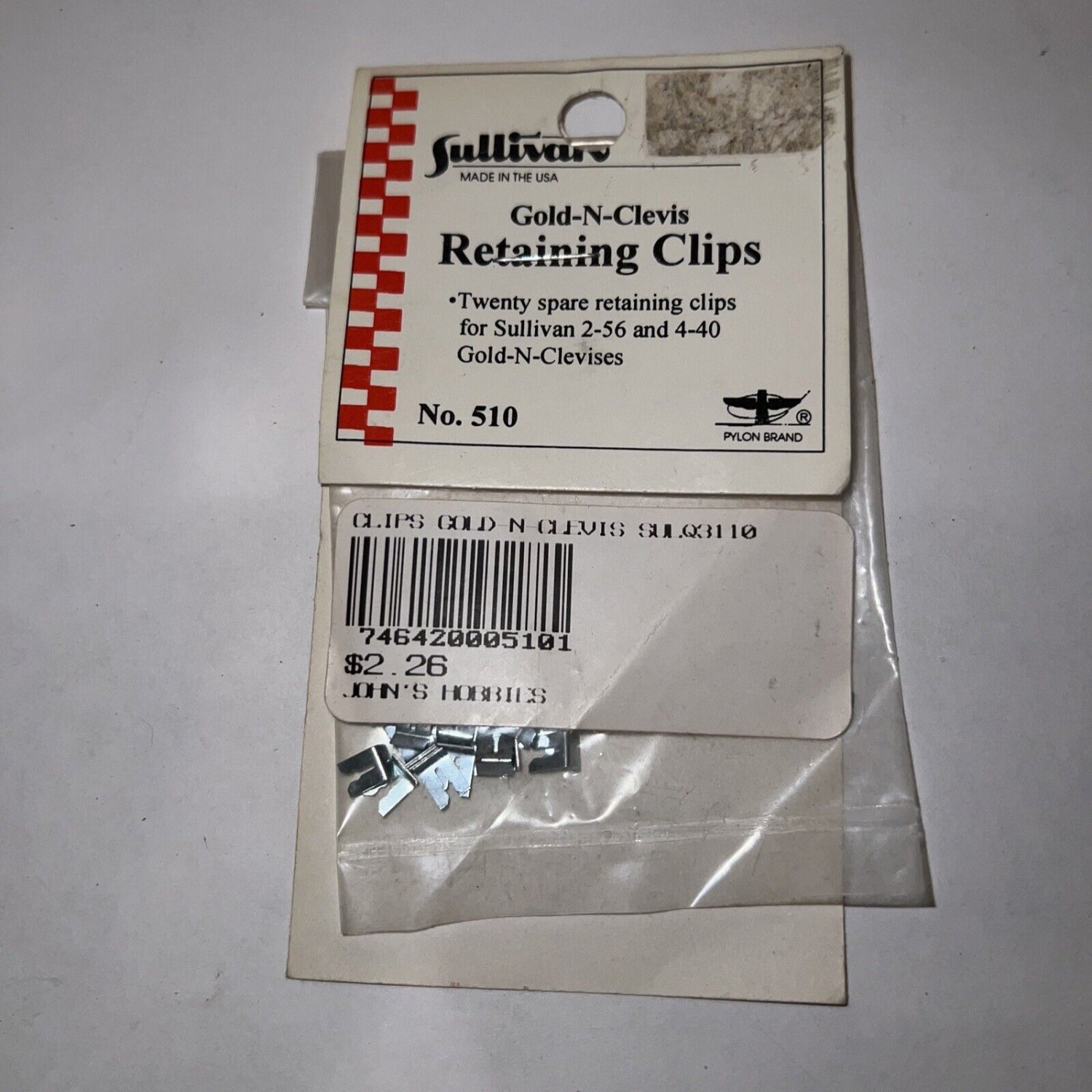 sullivan clevis retaining clips