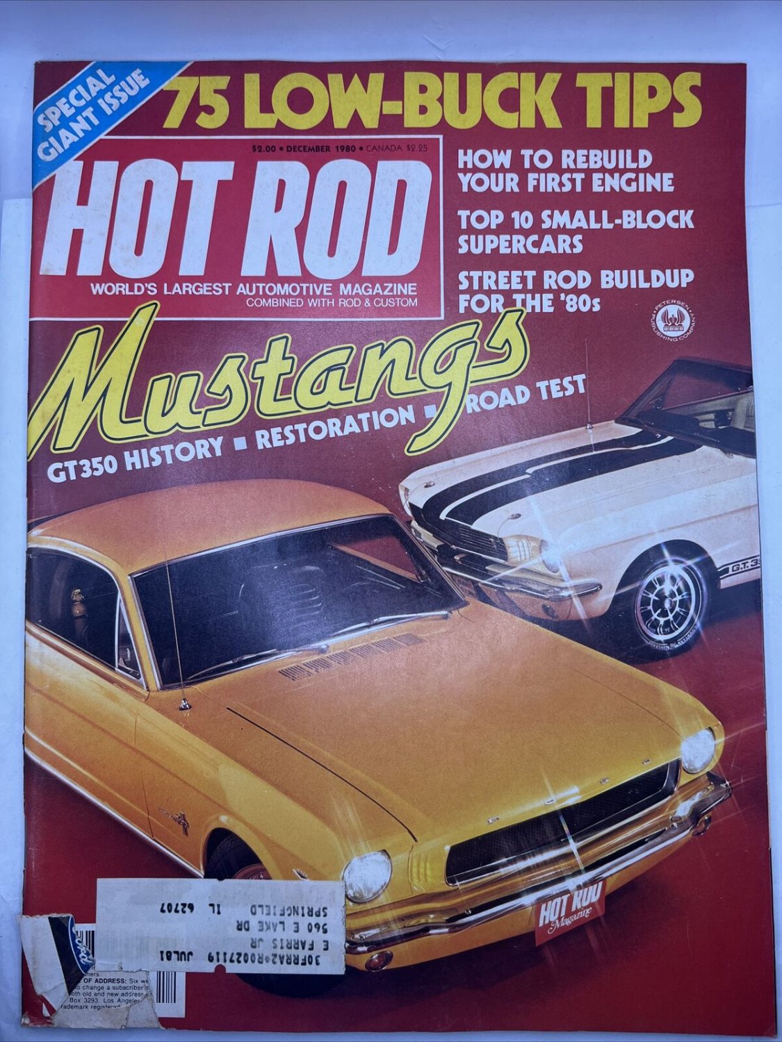 Hot Rod Magazine December 1980 Vintage Issue