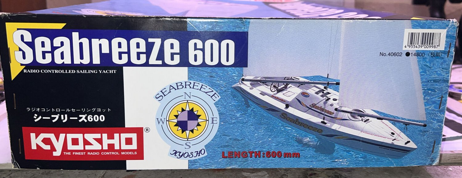 Vintage Kyosho Seabreeze 600 Rc Boat New Open Box