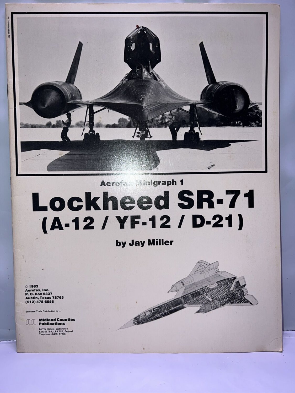 1983 Aerofax Minigraph LOCKHEED SR-71 reference book