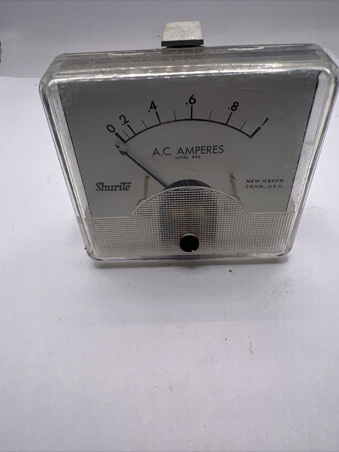 Vintage Shurite Model 850 Panel Meter Gauge 0-1 DC Amps