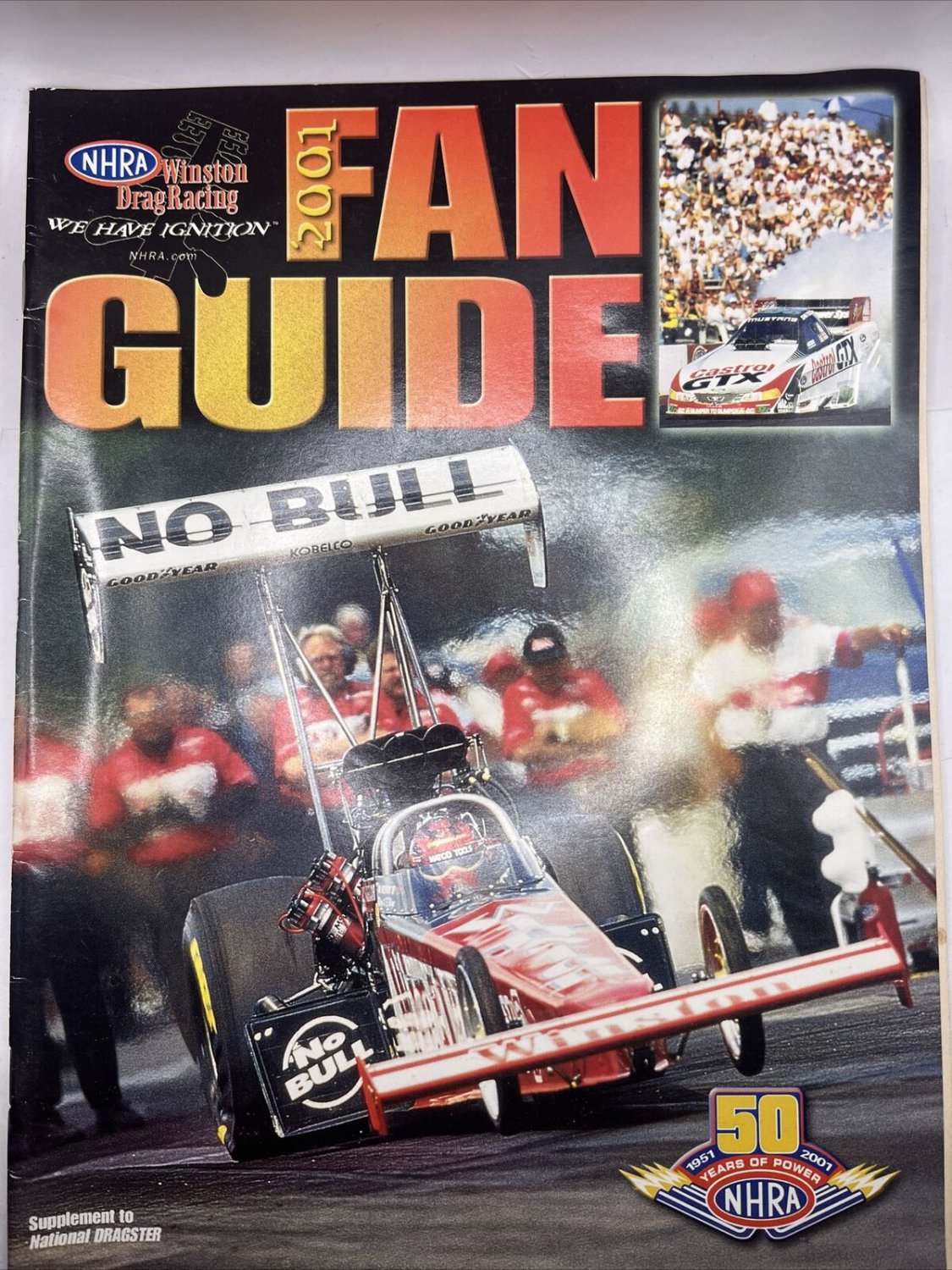 NHRA 2001 Fan Guide Winston Drag Racing Magazine