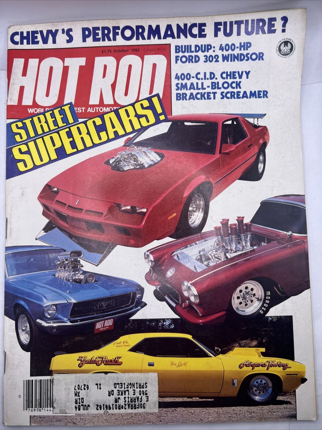 Hot Rod Magazine October 1983 Vintage Issue