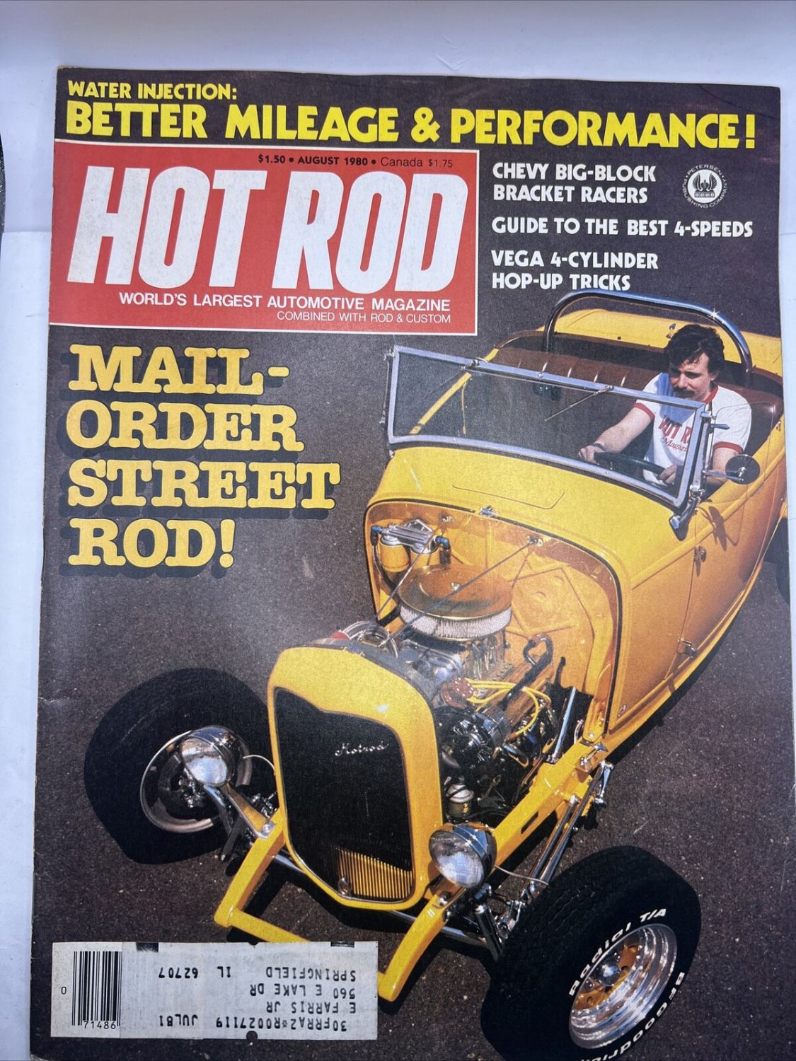 Hot Rod Magazine August 1980 Vintage Issue