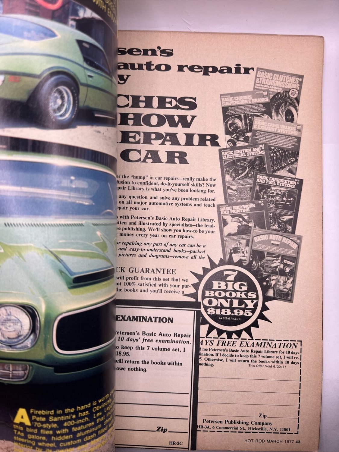 Hot Rod Magazine March Issue 1977