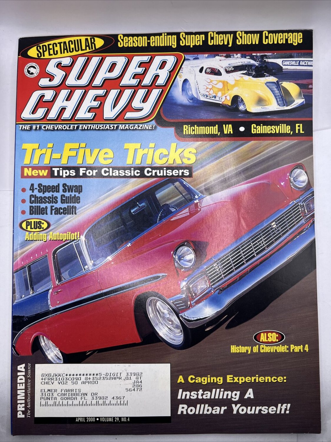 Super Chevy Magazine April 2000 Back Issue
