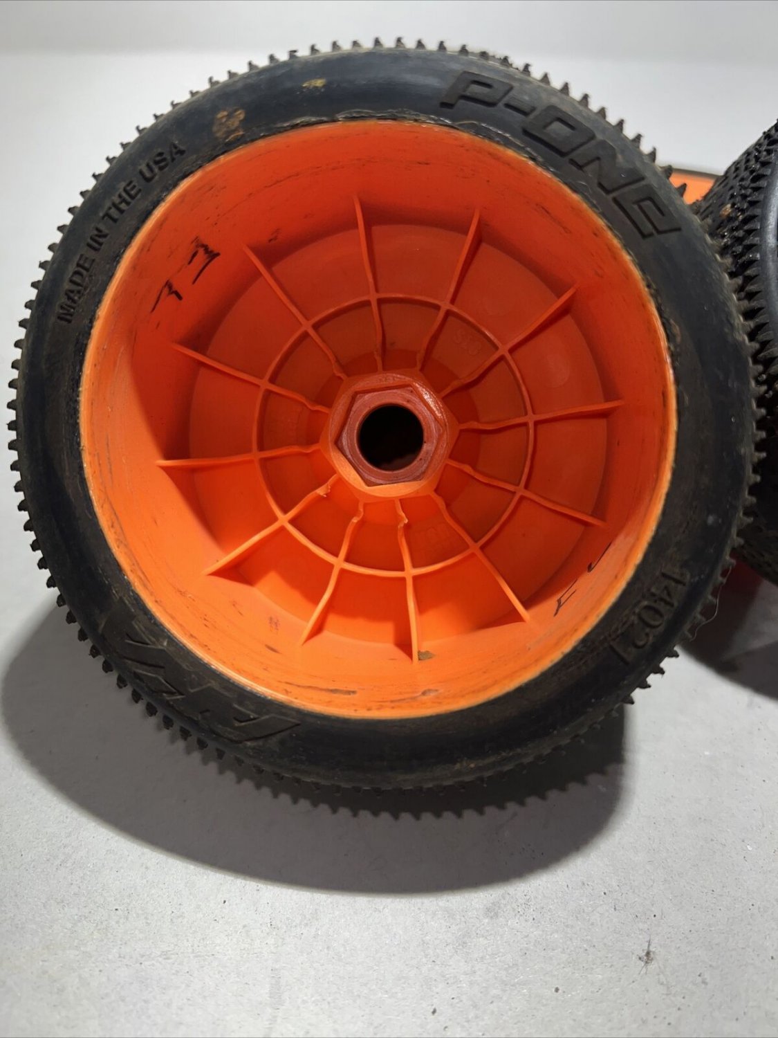 Rc Car Wheels AKA PRODUCTS INC. 1/8 P1 Soft Long Wear Pre-Mounted (4)