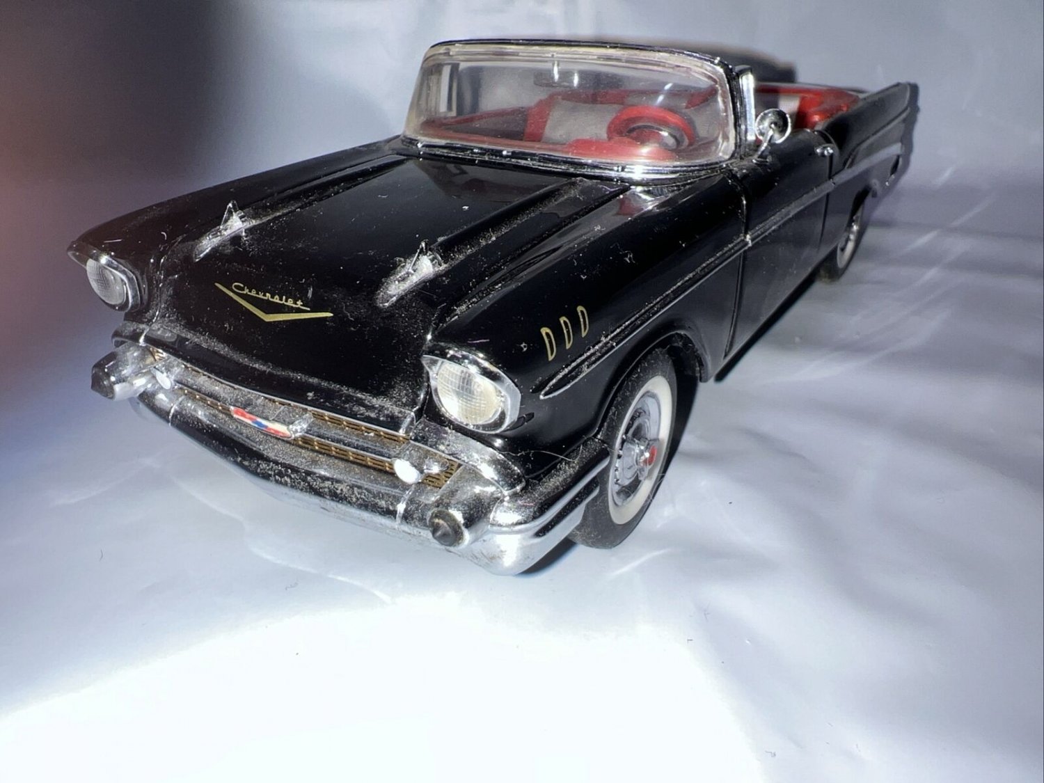 Franklin Mint Precision Models 1957 Chevy Bel Air Convertible Black 1:24