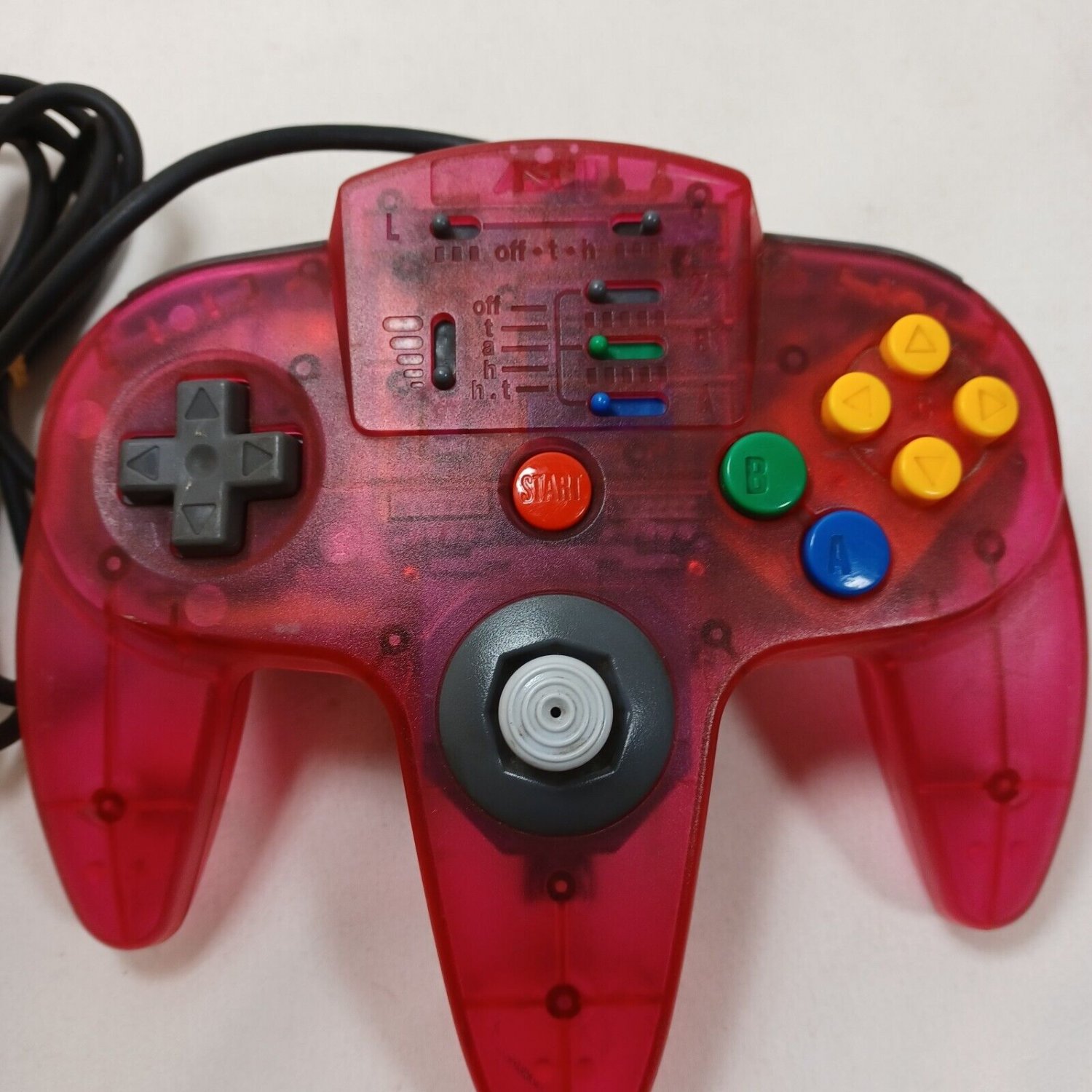 ASCII ASC-0901 Controller Clear Red For Nintendo 64 N64 Japan Import Tested