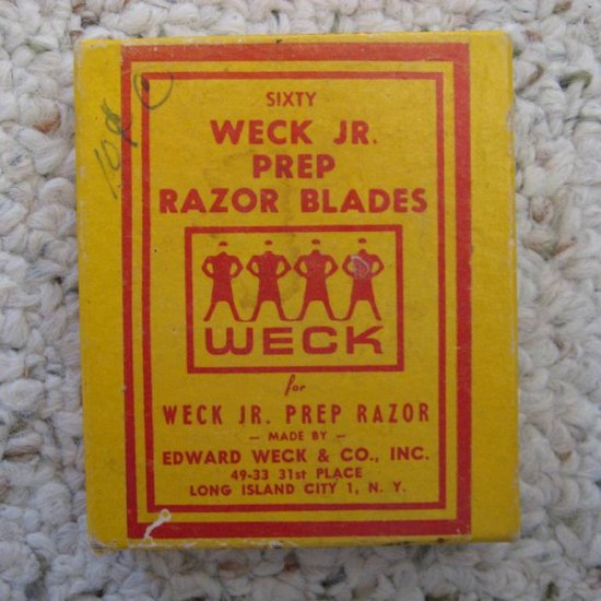 Old Box of Weck Jr. Prep Razor Blades 50 small blades for Weck Jr ...