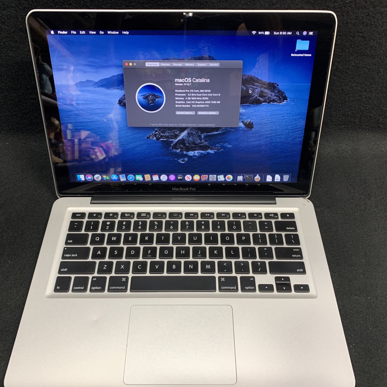 Apple MacBook Pro 13" A1278 MacOS Catalina 2.5 GHz i5-3210M 4 GB RAM ...