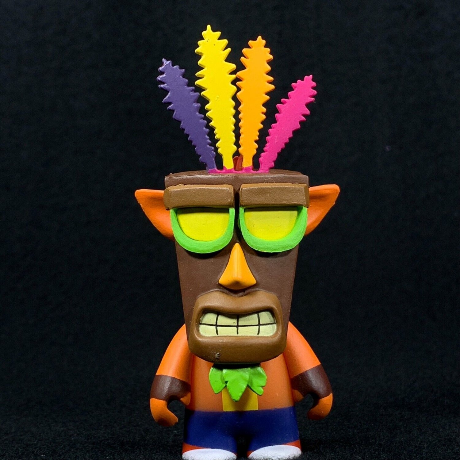 KidRobot Crash Bandicoot w/ Aku Mask Mini Figure 2018