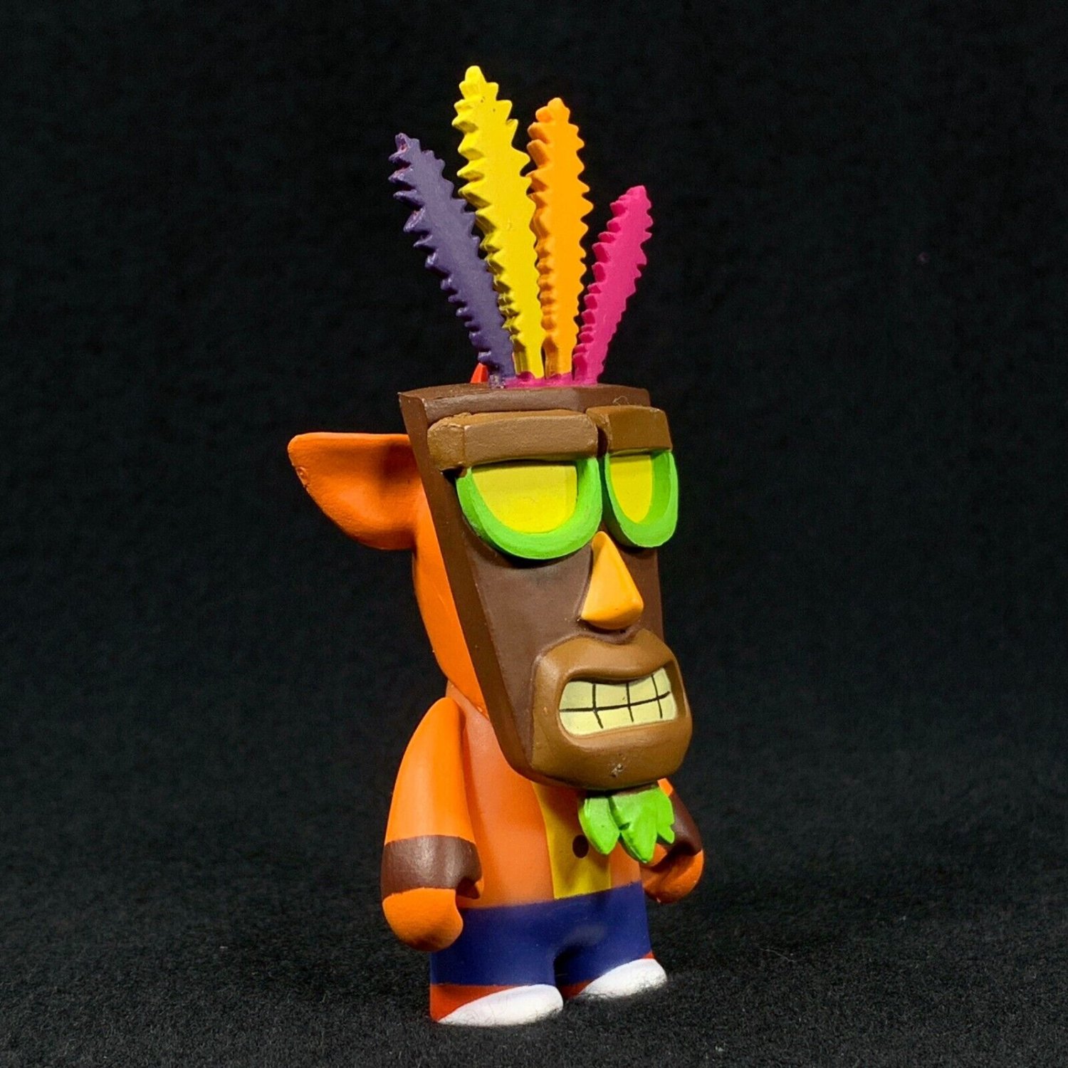 KidRobot Crash Bandicoot w/ Aku Mask Mini Figure 2018