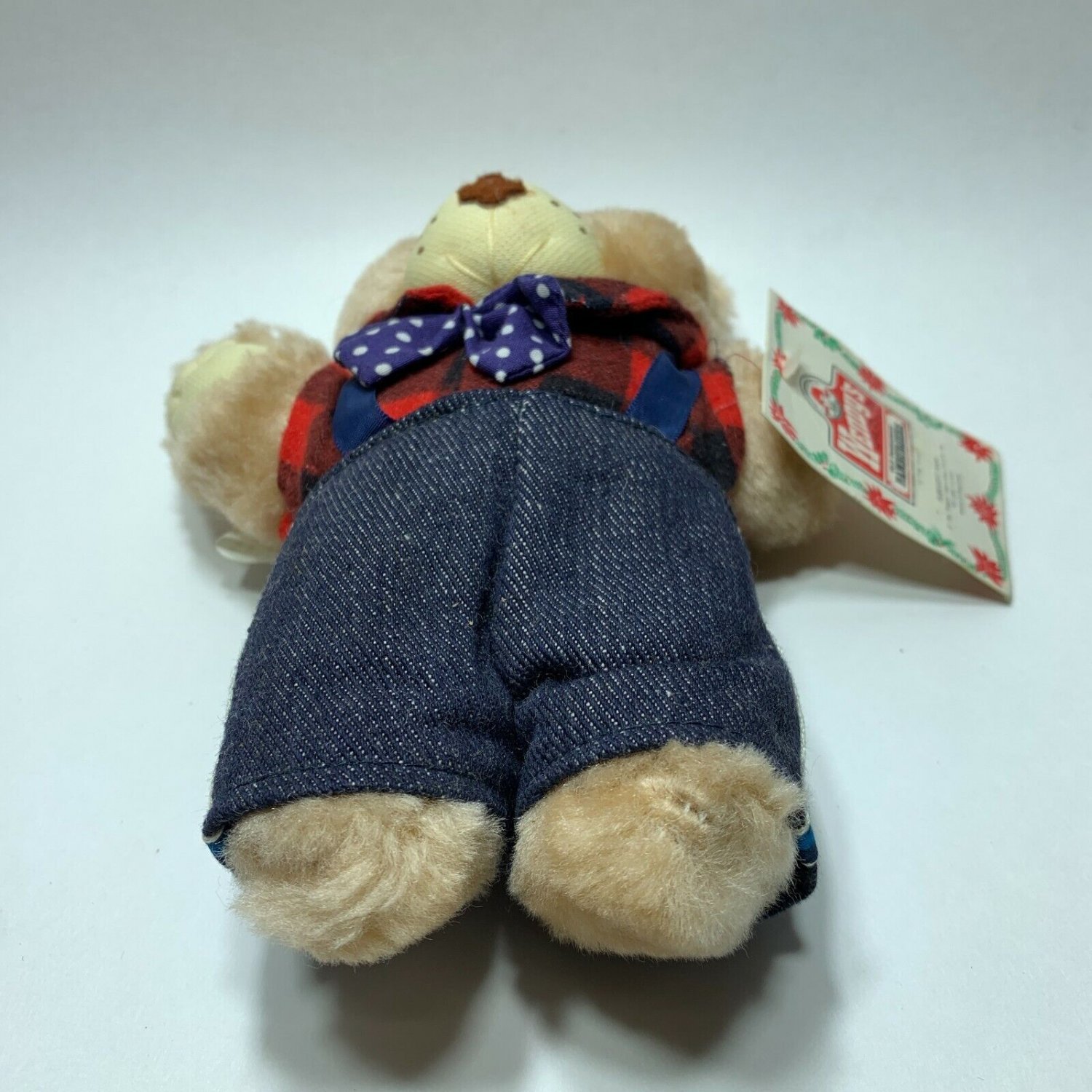 Wendys Furskins Bear Farrell Furskin Happy Holidays Christmas Plush ...