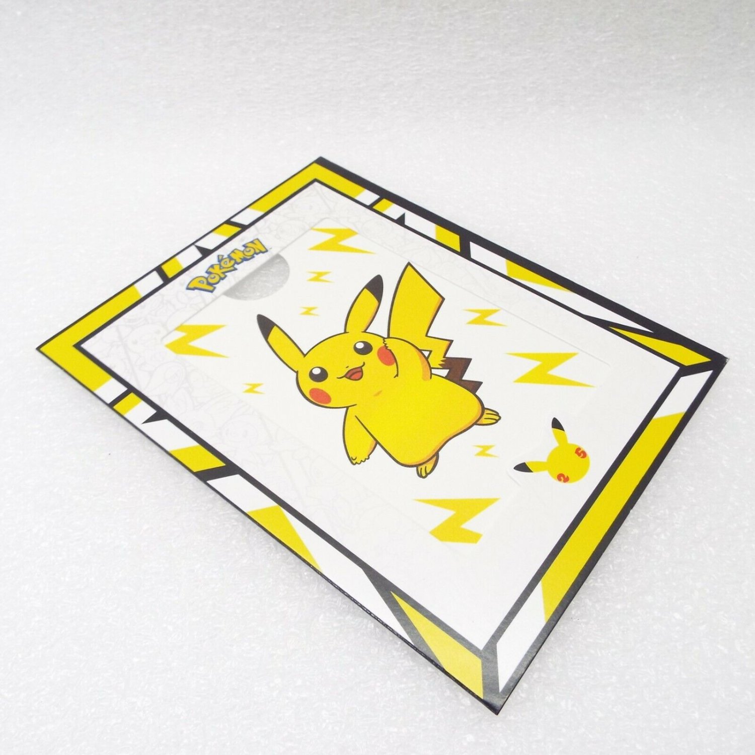 Pokemon 25th Anniversary Pikachu Card Frame Holder Display TCG 2021 ...