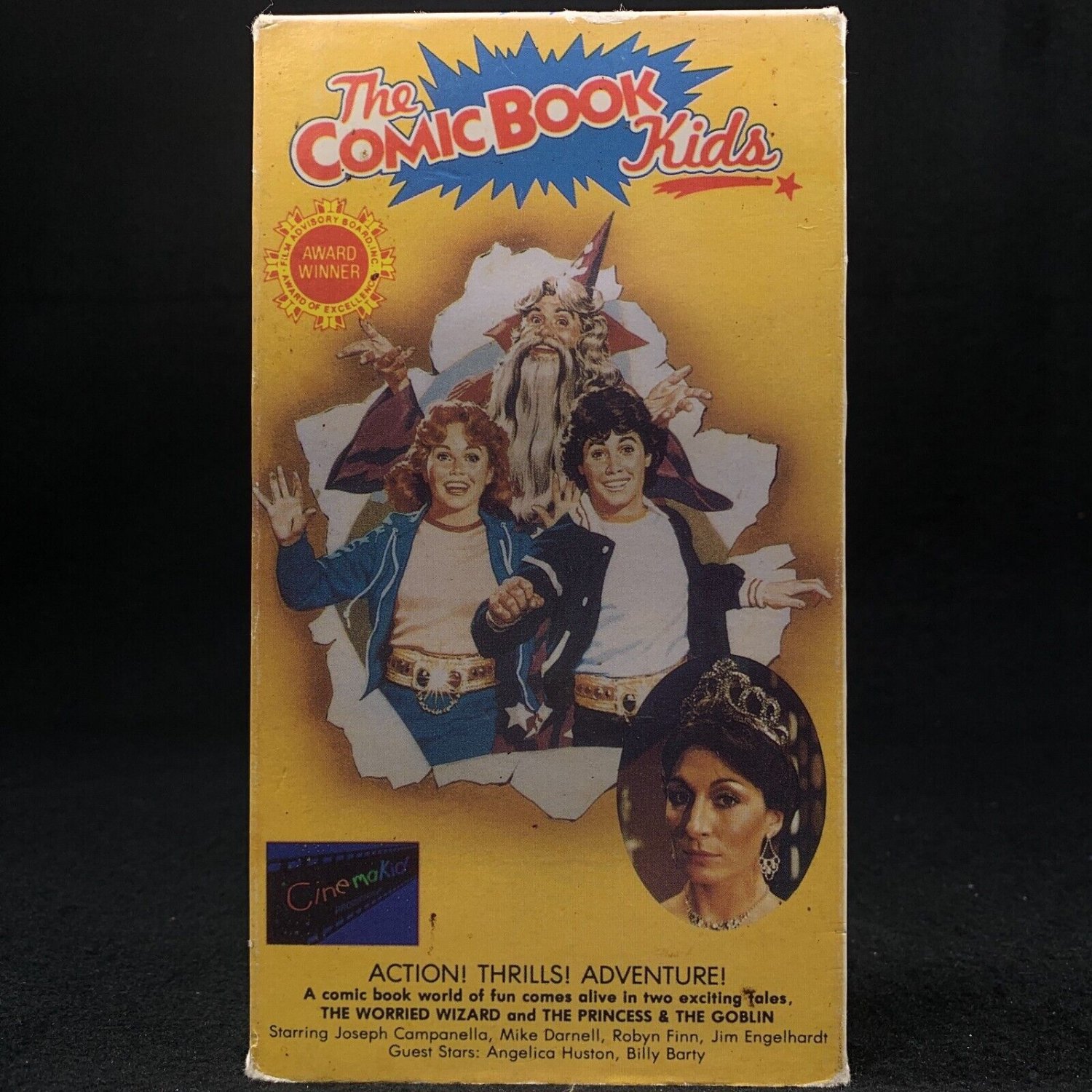 The Comic Book Kids VHS Family Movie 1986 Yellow Cassette