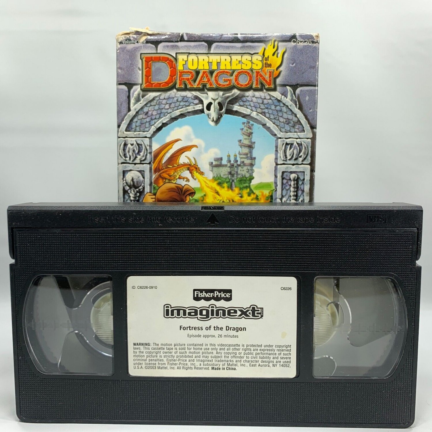 Imaginext Fortress Dragon VHS Mattel 2003 Cartoon Fantasy Fisher Price