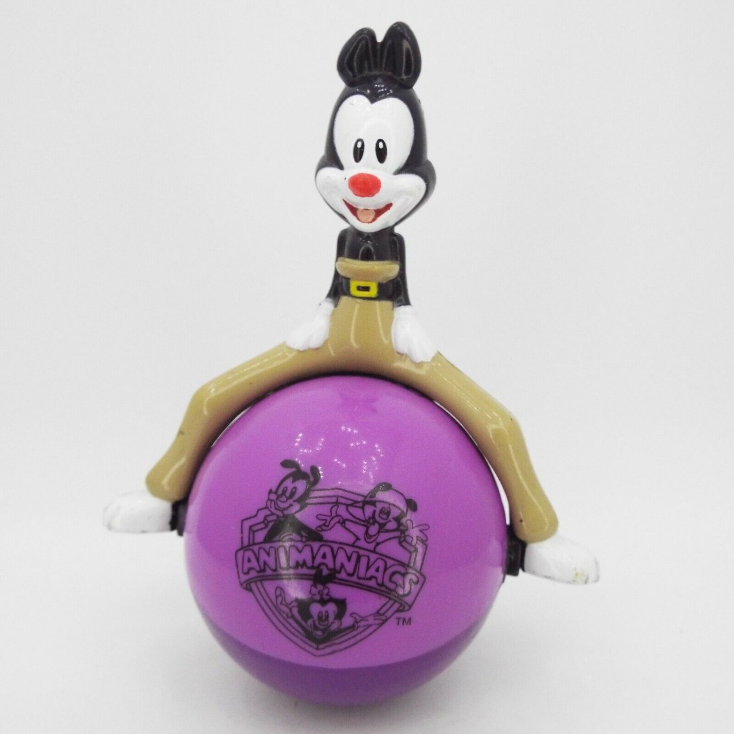 Animaniacs Yakko Warner WB Kids Big Cartoonie Show Wobble Ball Roll Toy