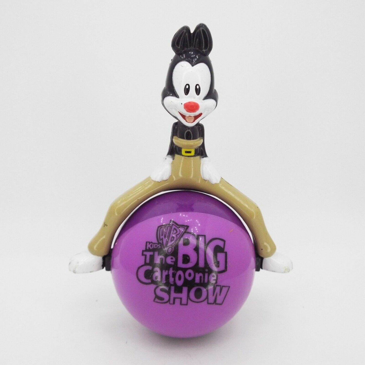 Animaniacs Yakko Warner WB Kids Big Cartoonie Show Wobble Ball Roll Toy