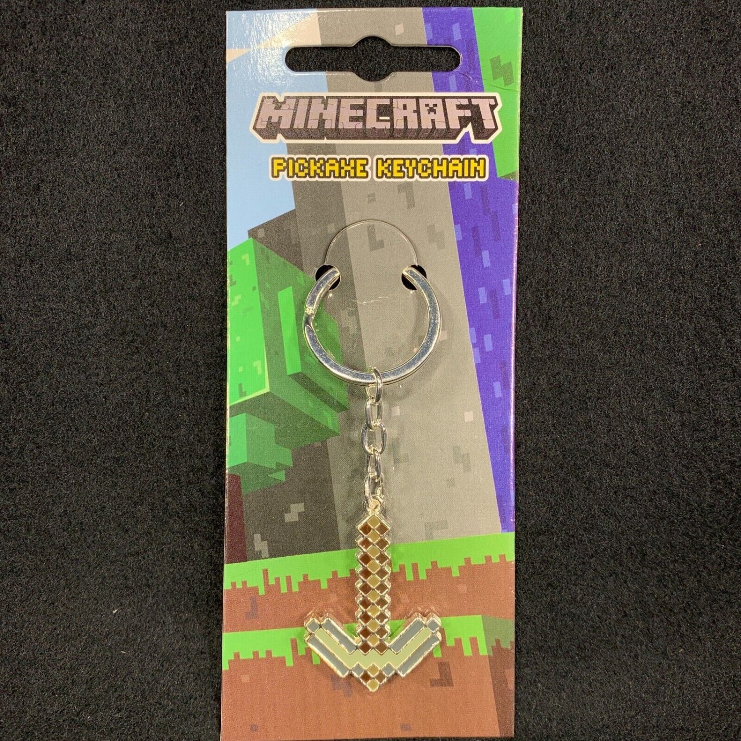 Minecraft Iron Pickaxe Keychain Mojang Jinx