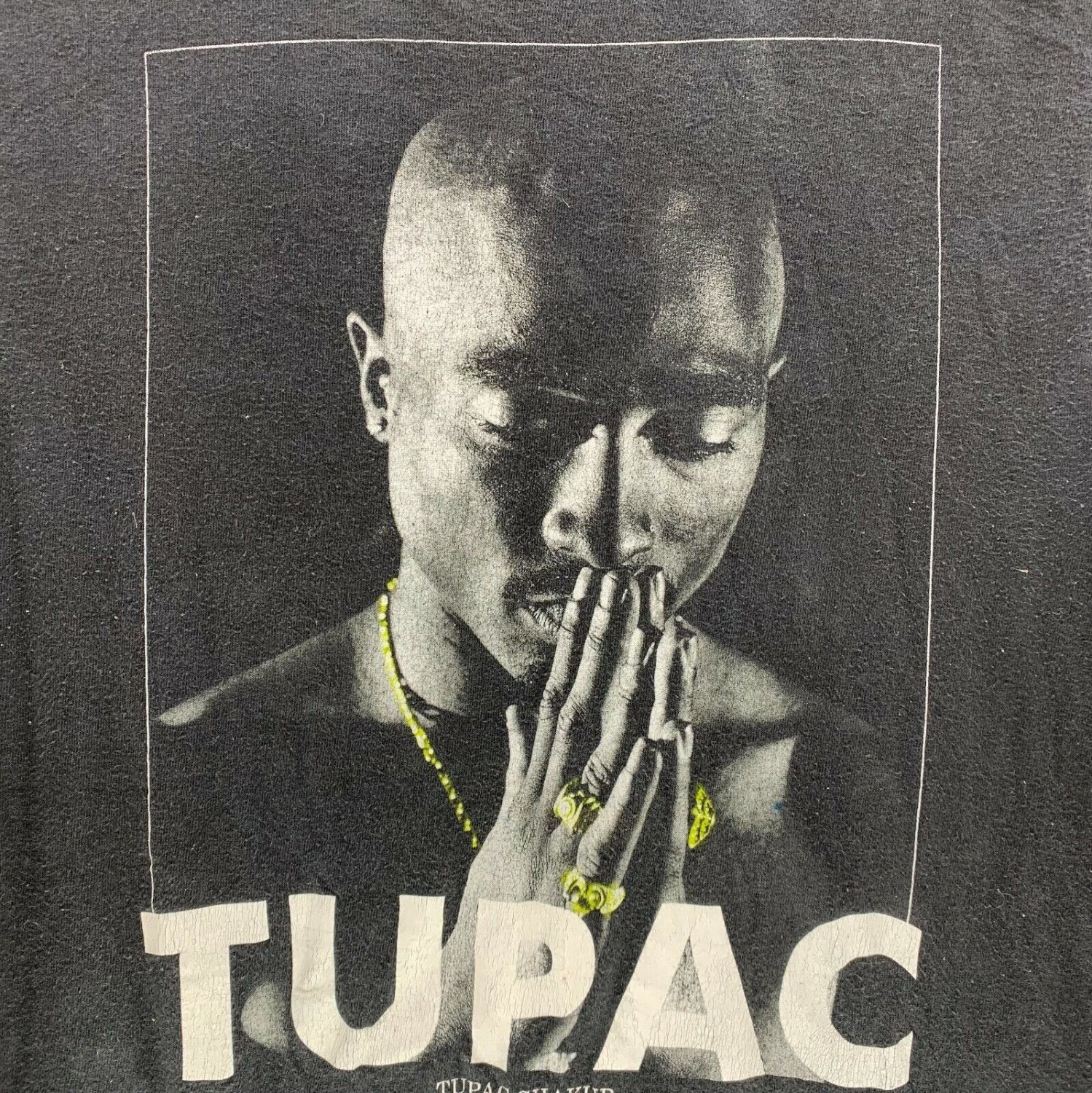 Tupac Shakur 2Pac RIP Black Mens M T-shirt Rap Hip Hop Rapper R.I.P.