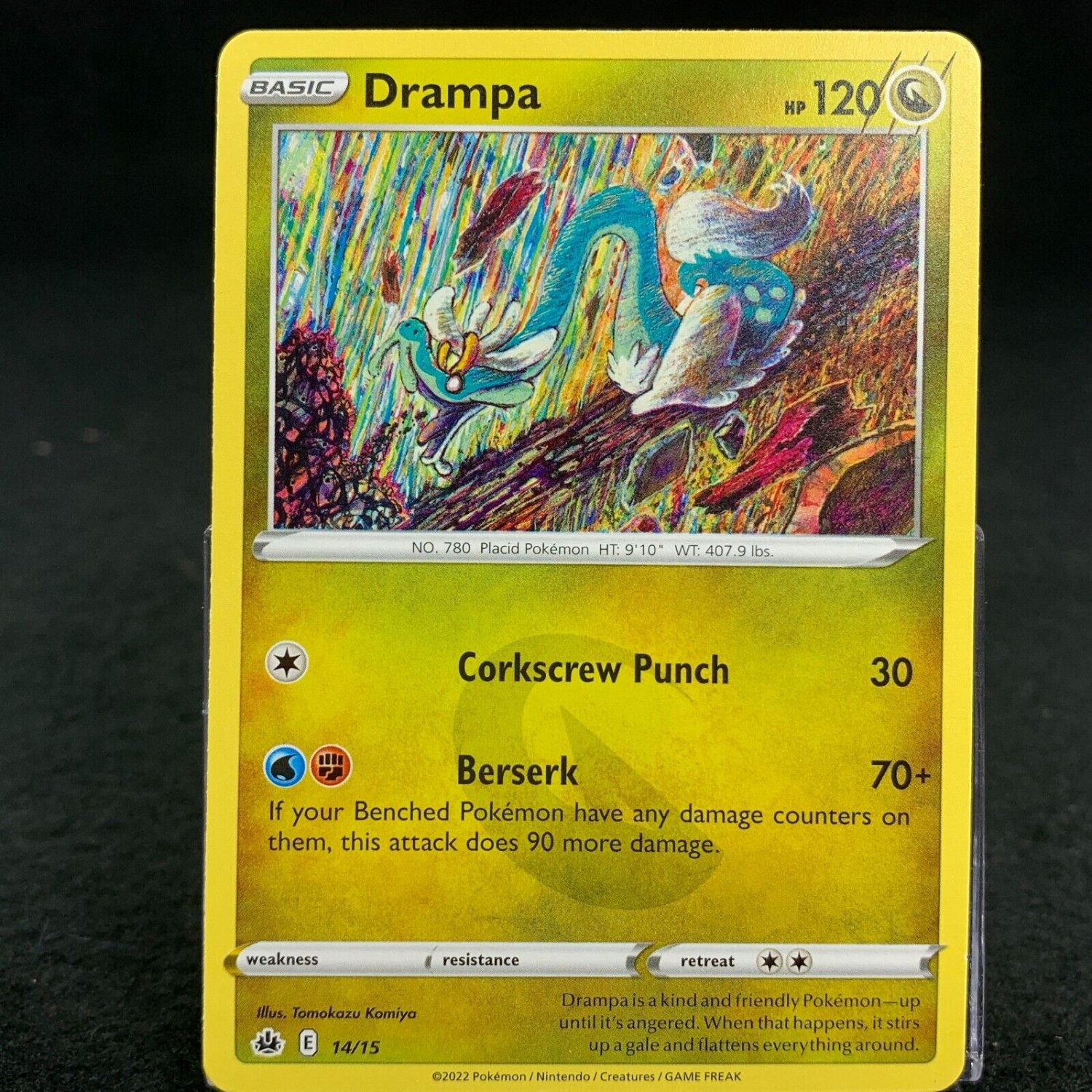 McDonalds Pokemon 2022 Drampa 14/15 Pack Fresh Card