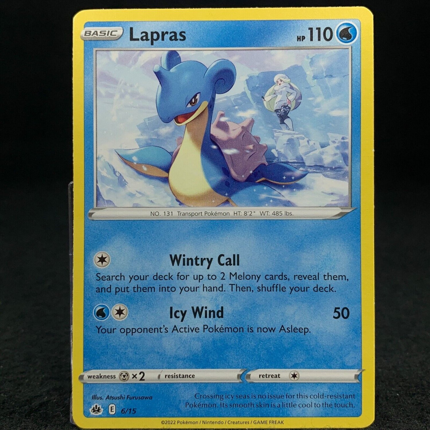 McDonalds Pokemon 2022 Lapras 6/15 Pack Fresh Card