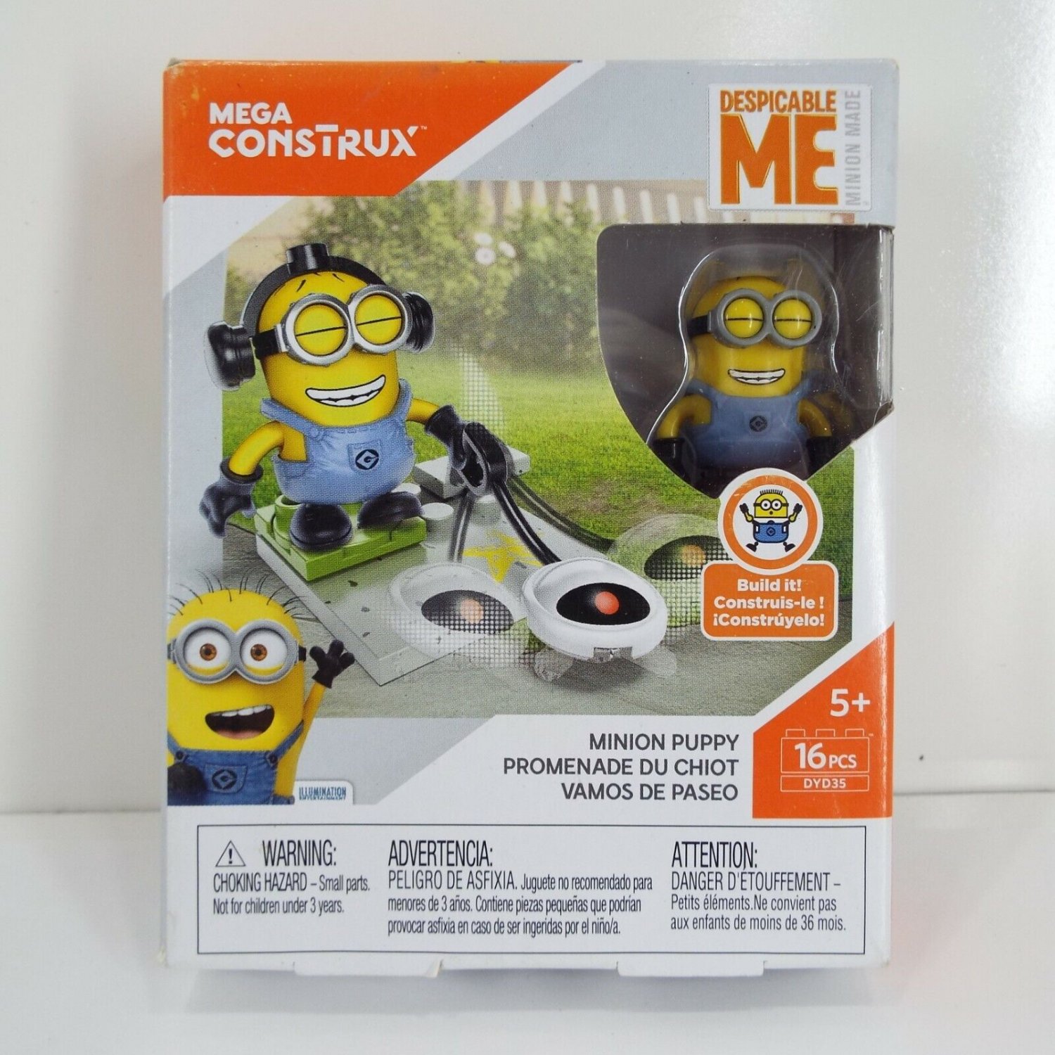 Mega Construx Despicable Me Minion Made Tom Minion Puppy DYD35