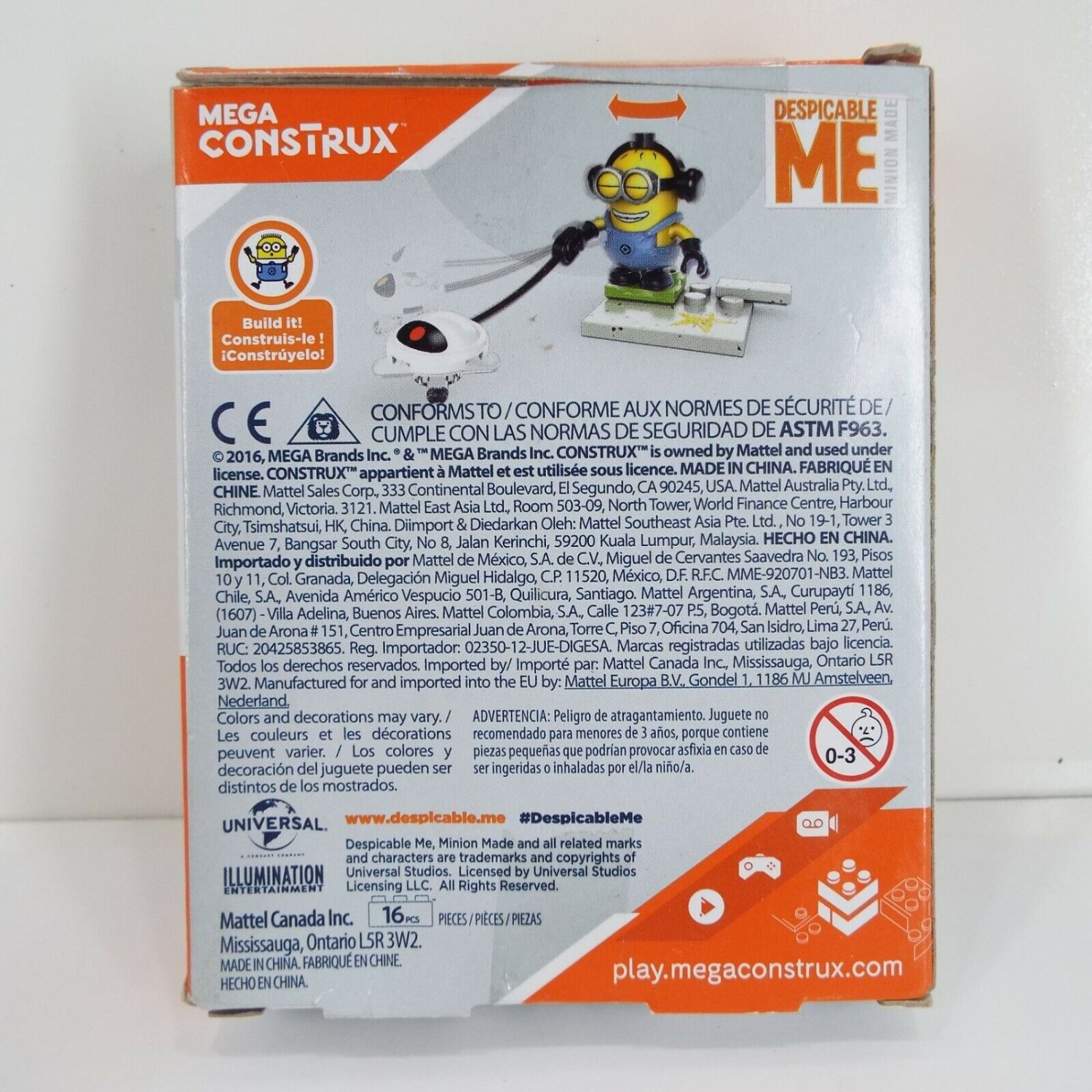 Mega Construx Despicable Me Minion Made Tom Minion Puppy DYD35