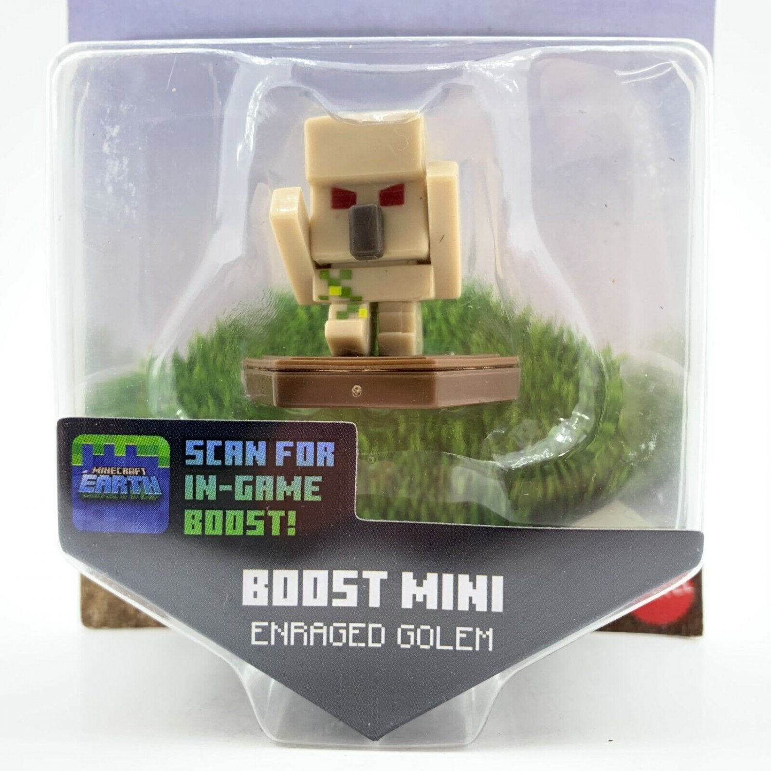 Minecraft Earth Enraged Golem Boost Mini Figure NFC In Game Item