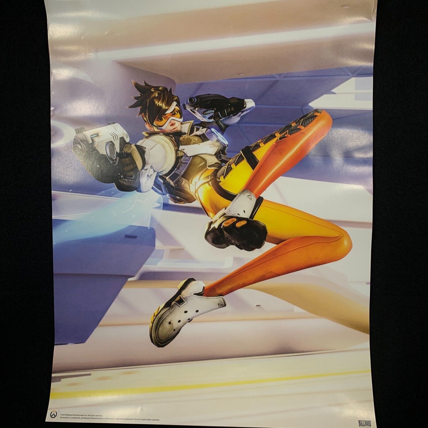 Overwatch Tracer Poster 16" x 12" New Unhung 2016 Waifu