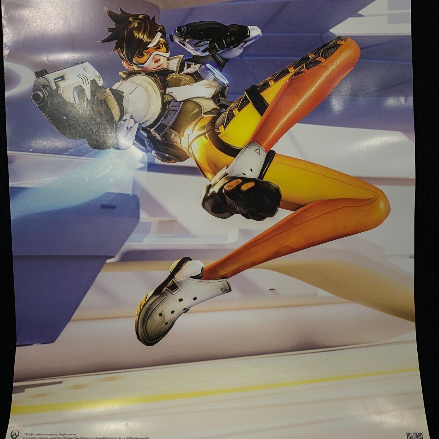 Overwatch Tracer Poster 16" x 12" New Unhung 2016 Waifu