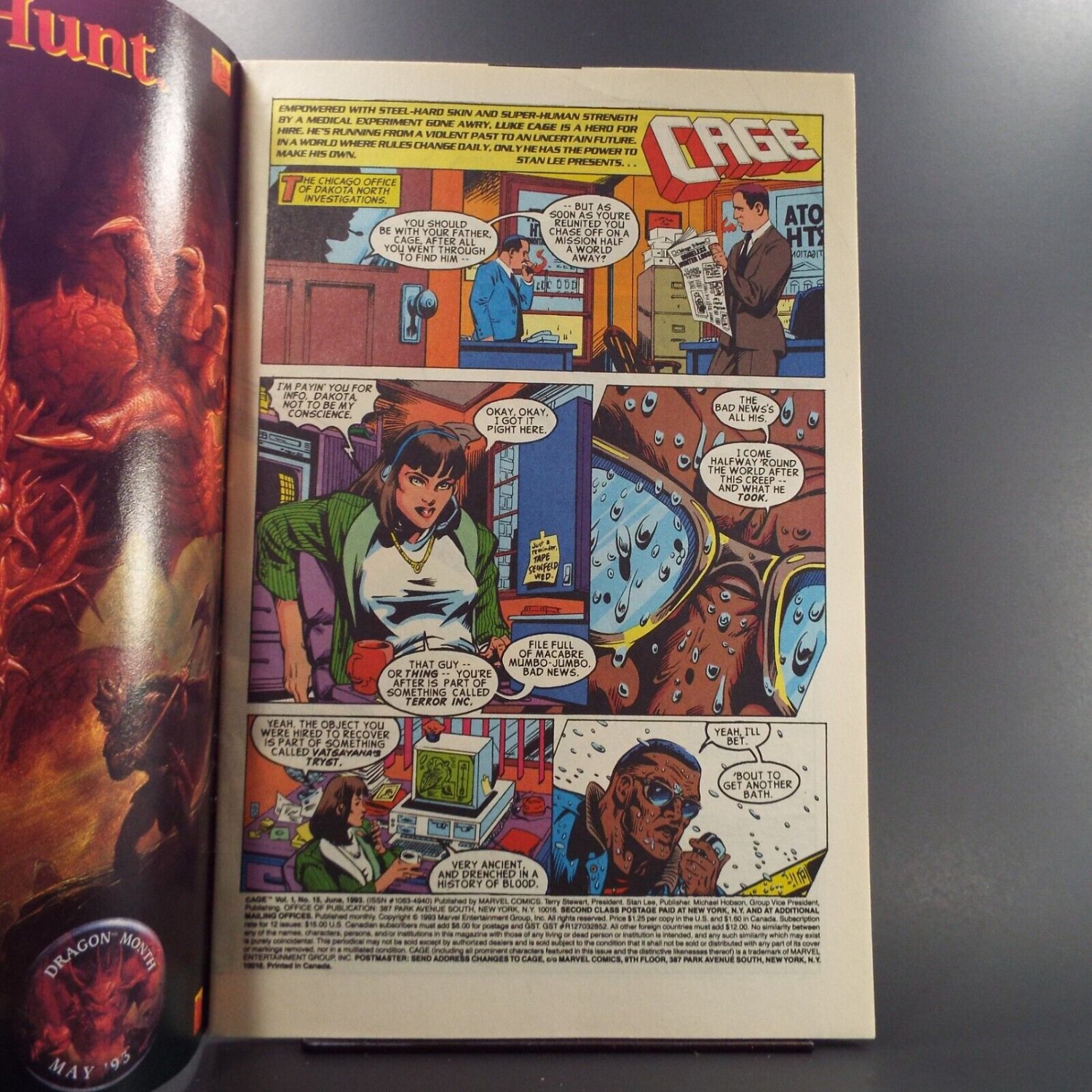 Cage 15 Marvel Comics June 1993 Terror Inc & Silver Sable For Love Nor ...
